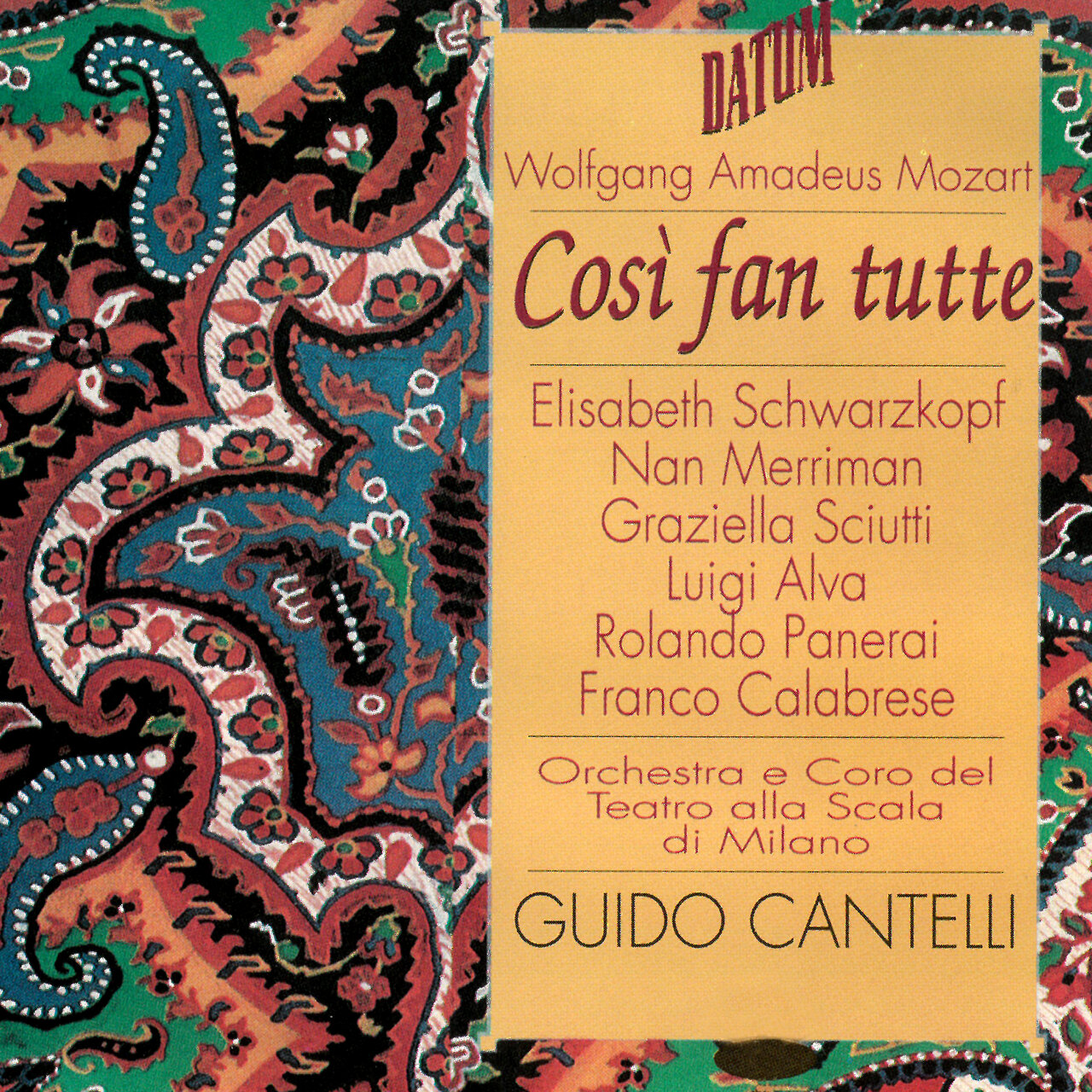 Mozart: Così fan tutte, K. 588 (Live) by Elisabeth Schwarzkopf, Nan ...