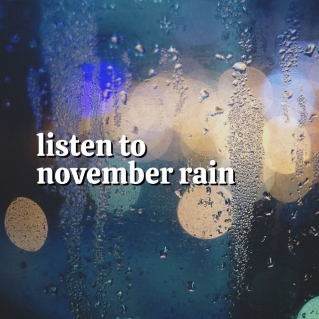 Listen to November Rain by Ambient Rain on TIDAL