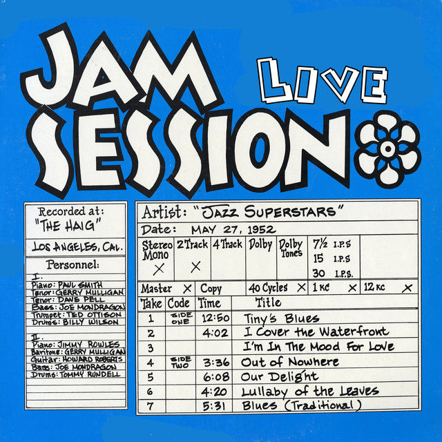 Jam Session Live 1952 by Various Artists on TIDAL