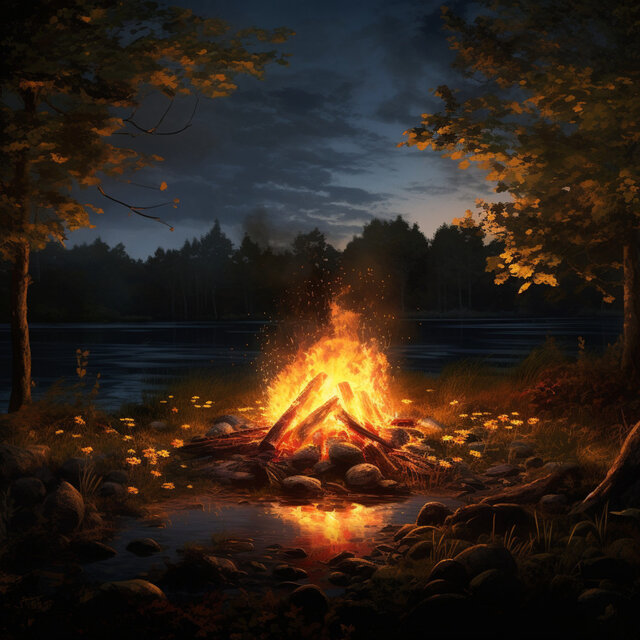 Meditation by the Fire: Soothing Flames by Alpha Waves on TIDAL