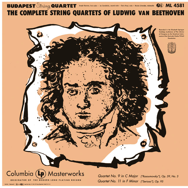 Beethoven: String Quartet No. 9 in C Major, Op. 59, No. 3 "Rasoumovsky" & String Quartet No. 11 ...